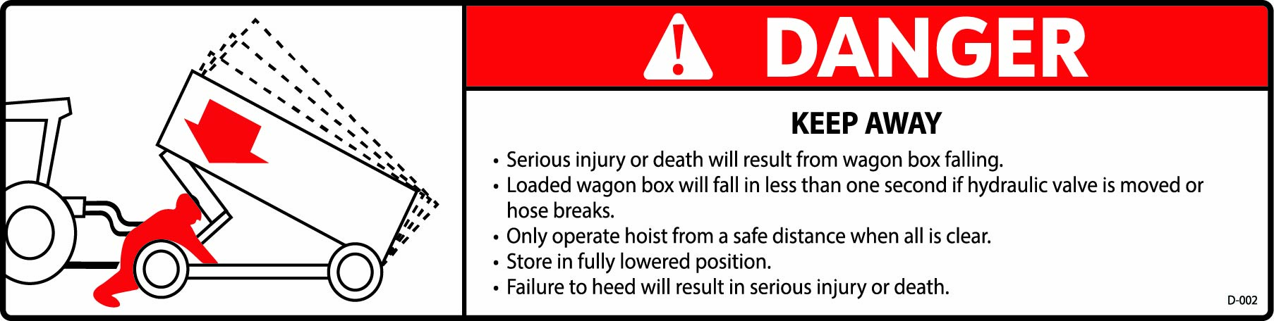 D-002 DANGER Keep Away Wagon Box – My Store