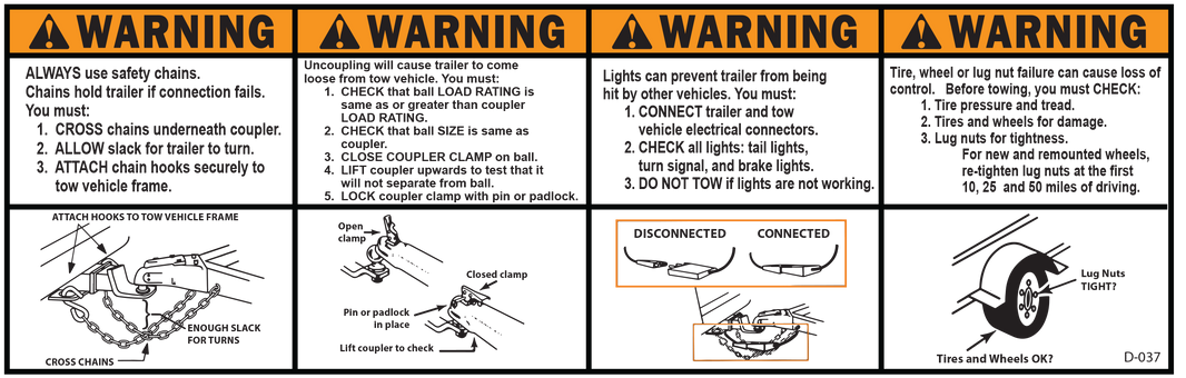Trailer Safety Decals – Page 2 – My Store