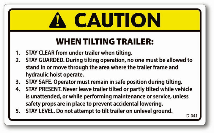 Trailer Safety Decals – My Store